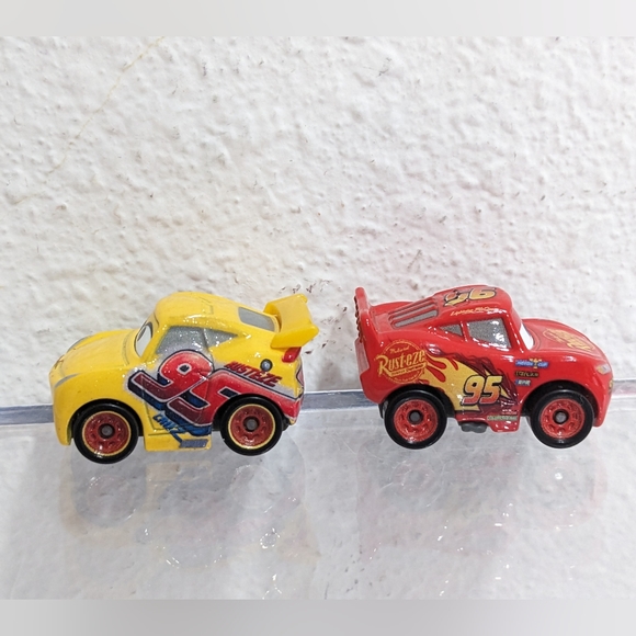 Mattel | Toys | Disney Pixar Cars Mini Racers Rusteze Mcqueen Diecast ...